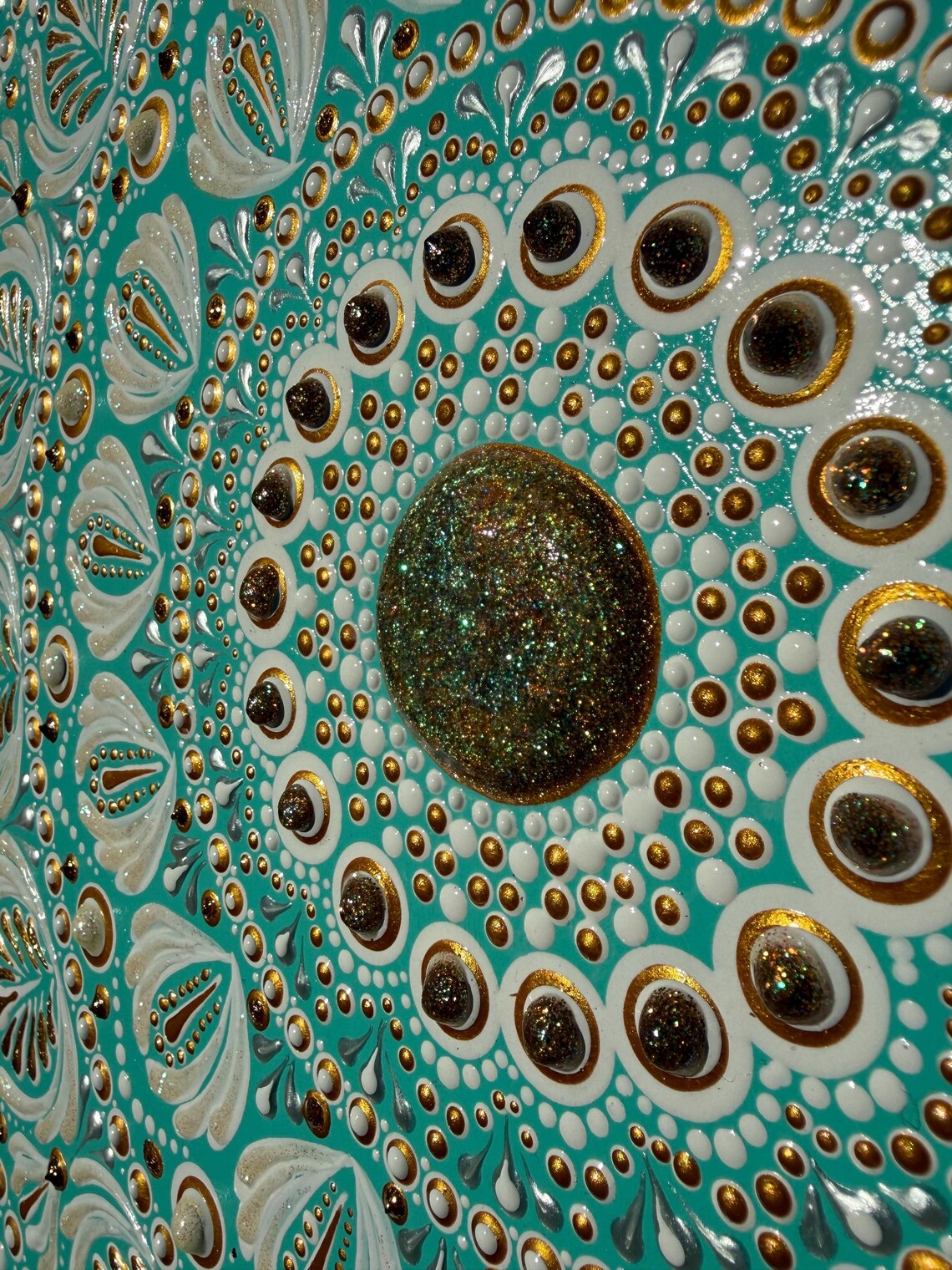 20-inch Hand-painted One-of-a-kind Round Mandala. - Etsy