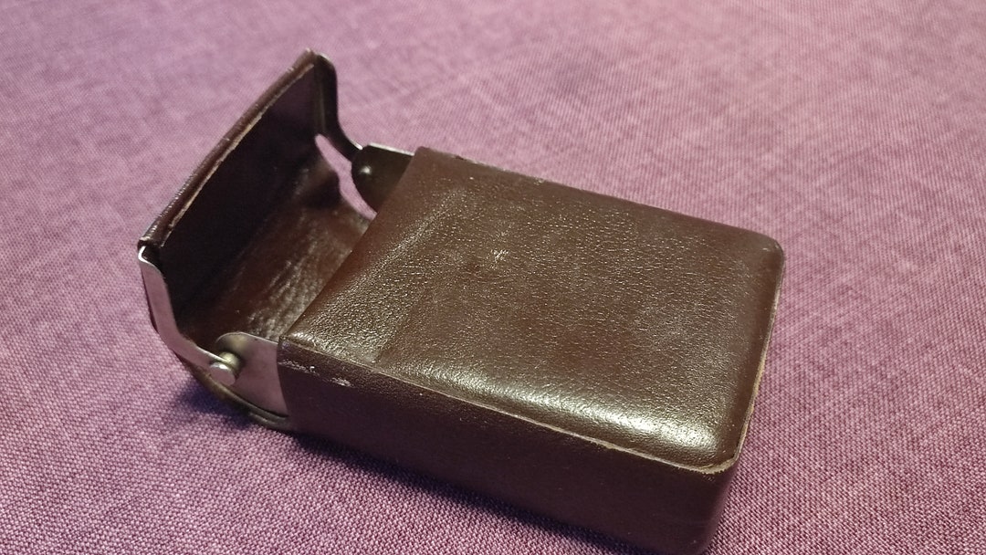 Genuine Leather Snuff Box,vintage Smoking Accessories,smoking Box,dark ...