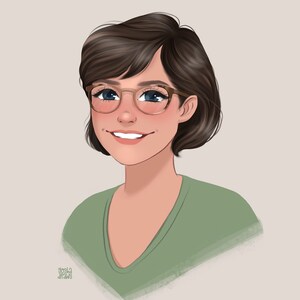 Cute Cartoon Portrait | Custom Portrait | Personalized | Family | Gift ...