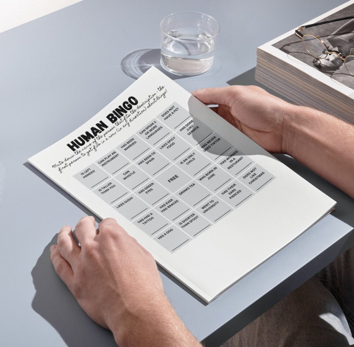 Human Bingo | Icebreaker Games | Games Night | INSTANT DOWNLOAD - Etsy