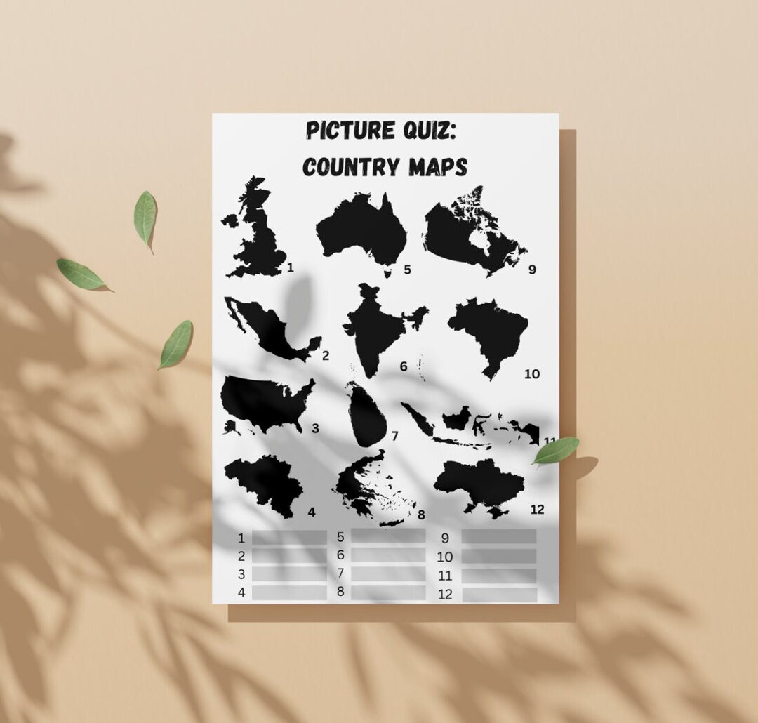 Country Maps Quiz | Quiz Night | Family Games | Geography Quiz | Quiz ...