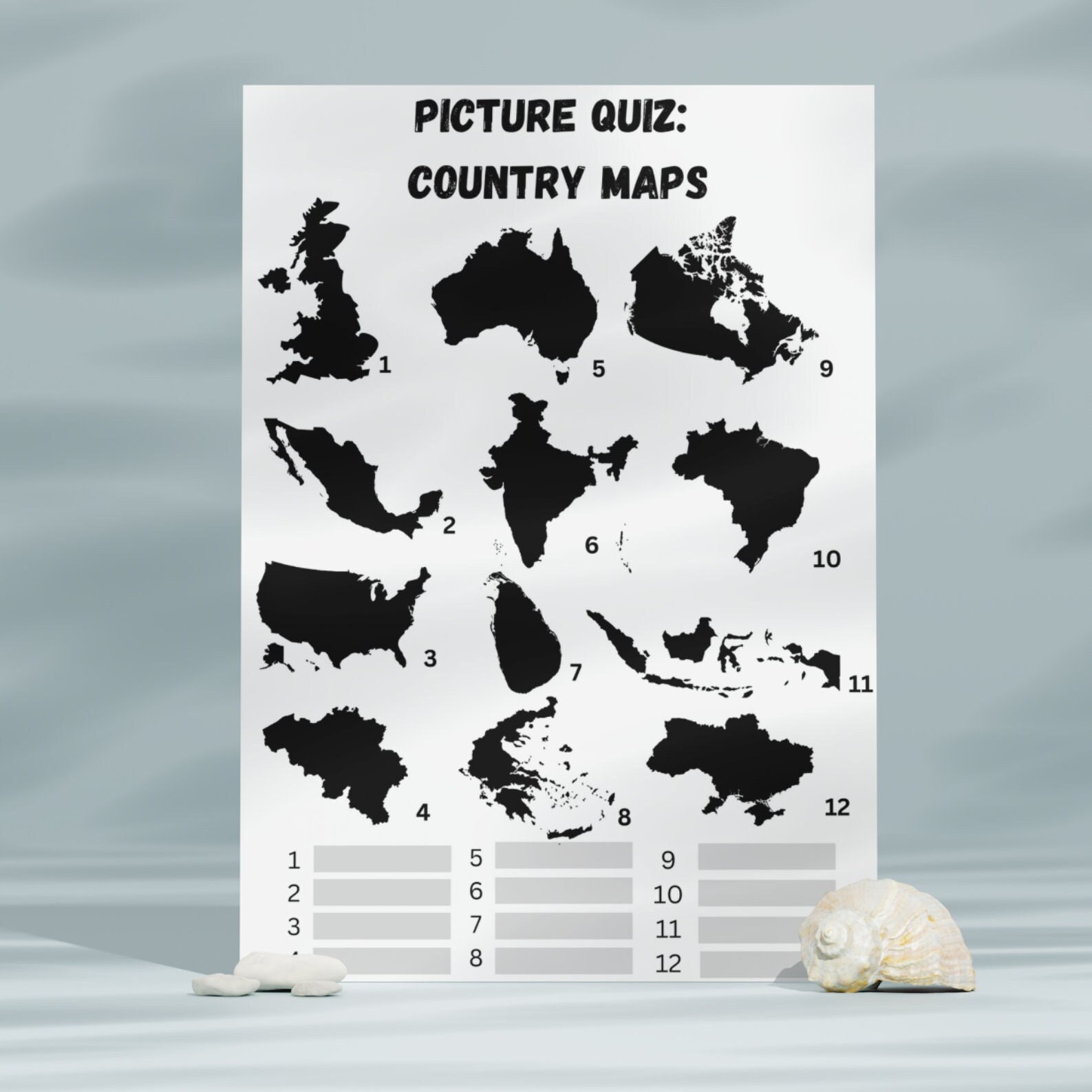 Country Maps Quiz | Quiz Night | Family Games | Geography Quiz | Quiz ...