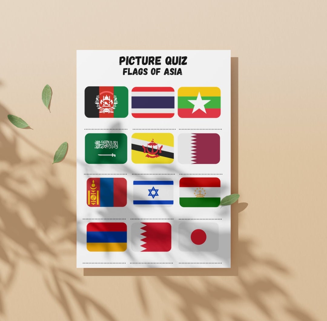 Flags of Asia Quiz | Quiz Night | Geography Quiz | Asia | Family Games ...