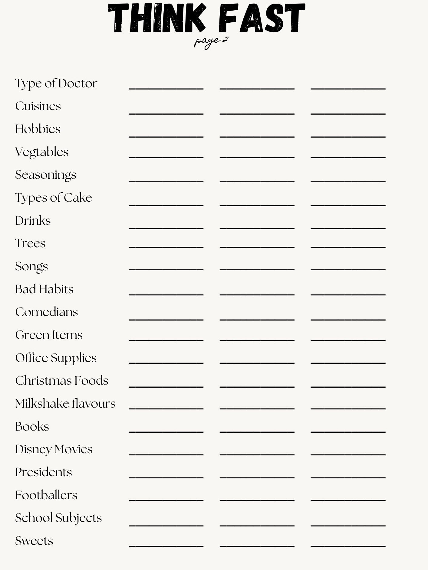 Quiz Game Night Bundle Icebreaker Games Games for Family, Friends ...