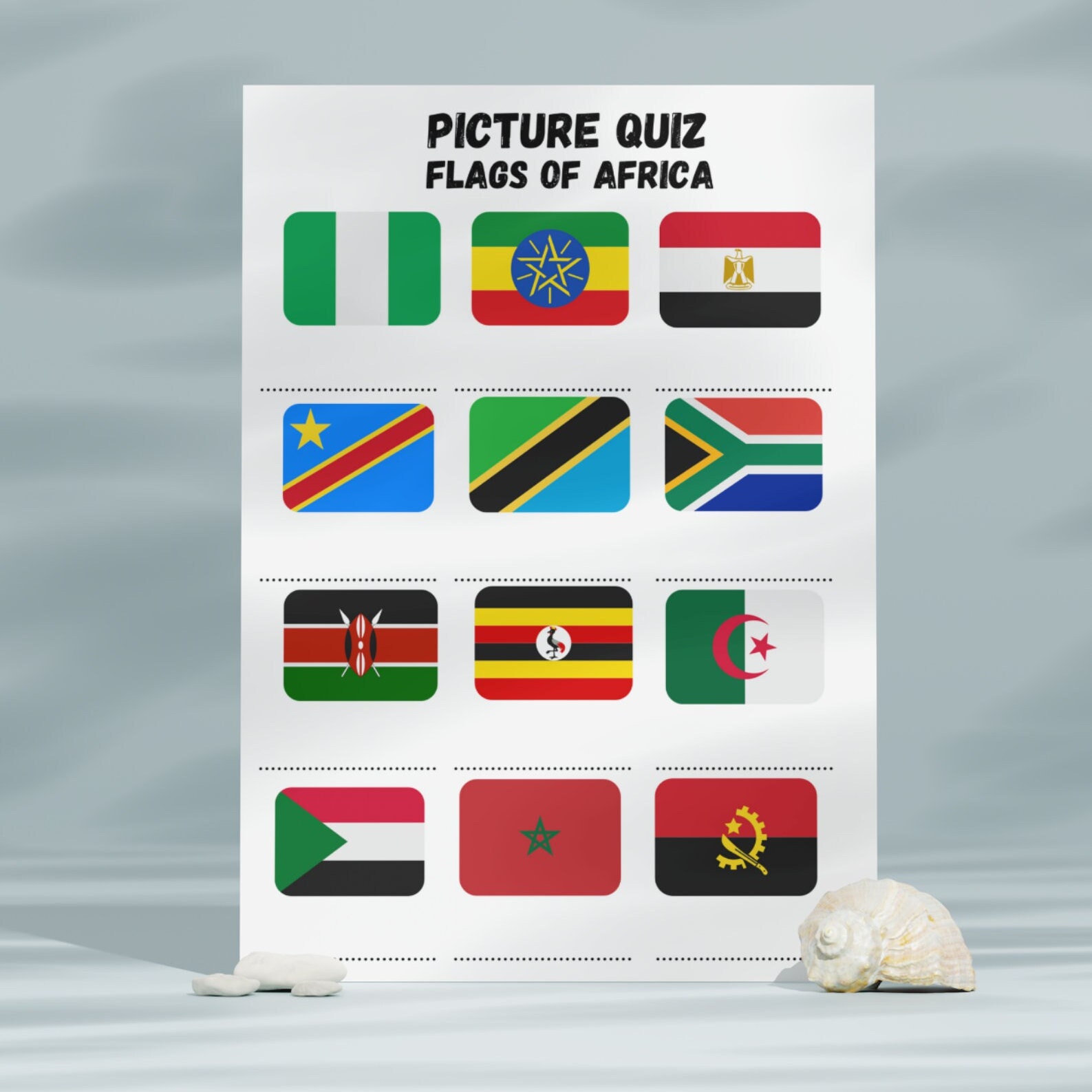 Flags of Africa | Quiz Night | Geography Quiz | Africa | Family Games ...