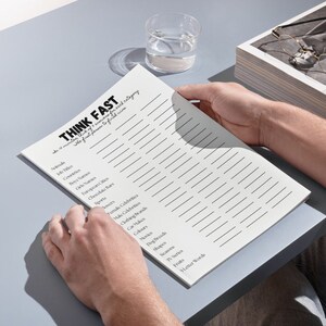 Think Fast Game | Icebreaker Games | Friends & Family Games | INSTANT ...