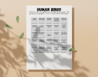 Get to Know You Bingo Game Icebreaker Game Printable Board - Etsy