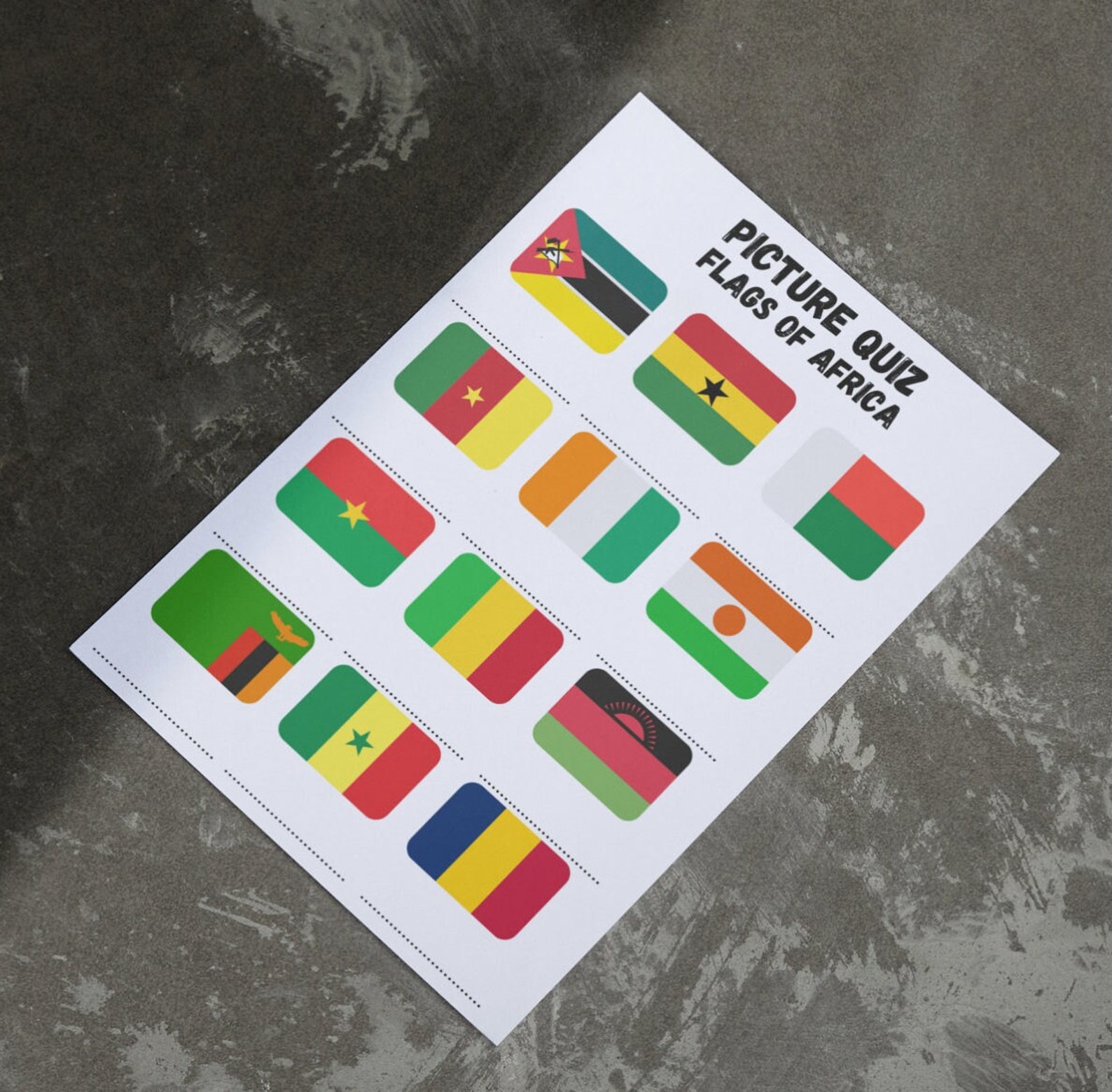 Flags of Africa | Quiz Night | Geography Quiz | Africa | Family Games ...