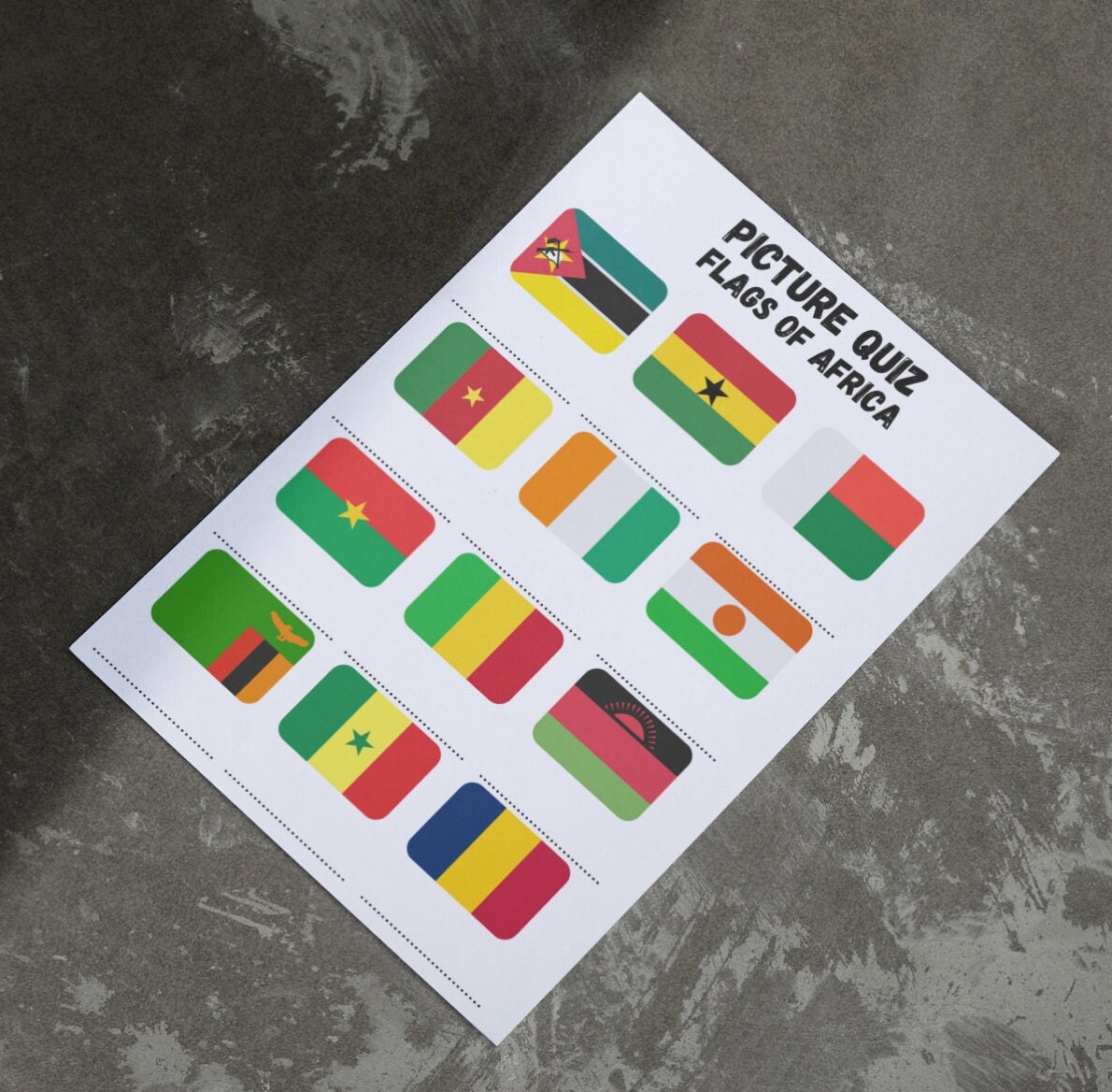 Flags of Africa | Quiz Night | Geography Quiz | Africa | Family Games ...