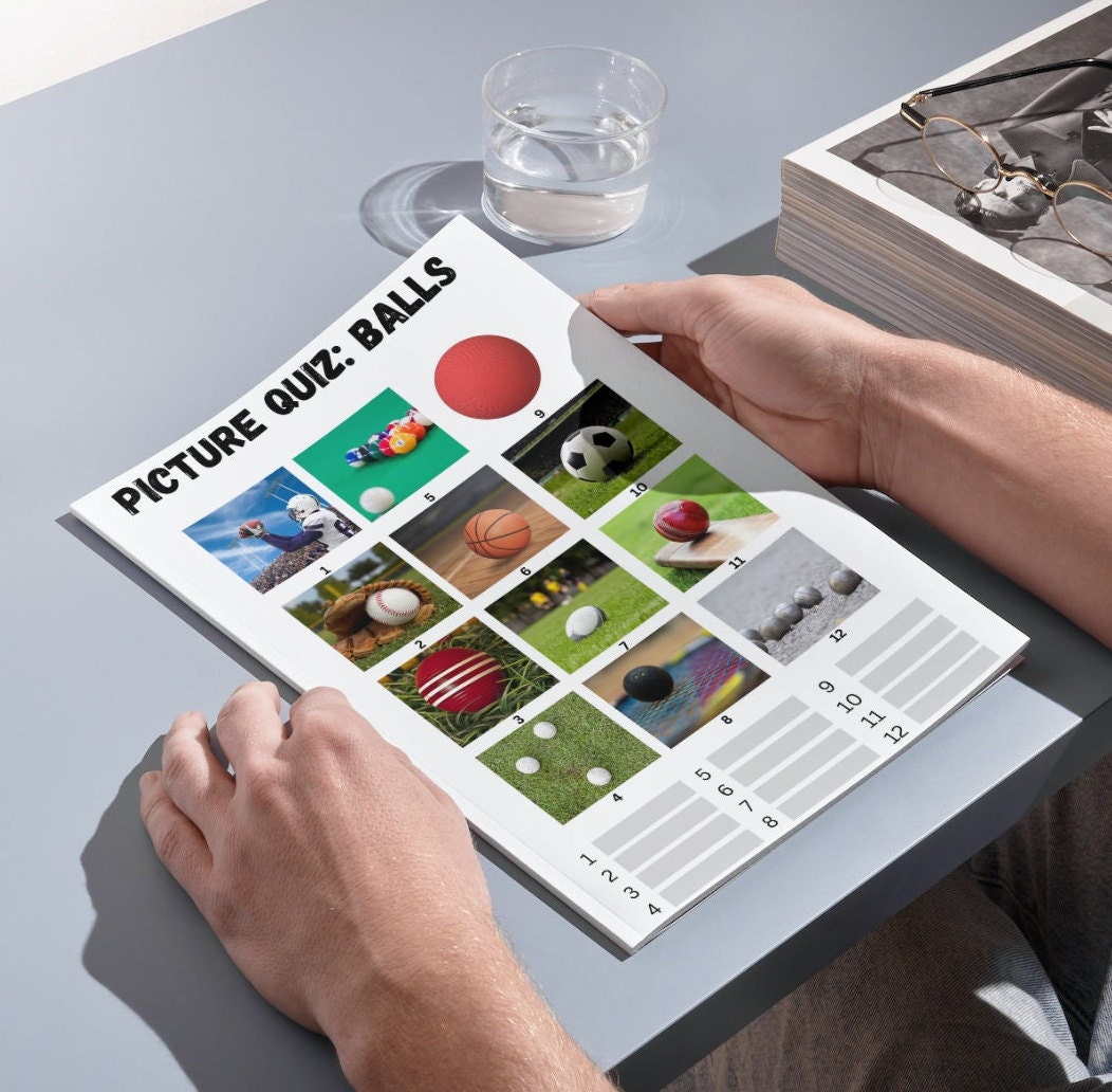Sports Balls Picture Quiz Game: Family Quiz Night (PDF Download A4 Size ...