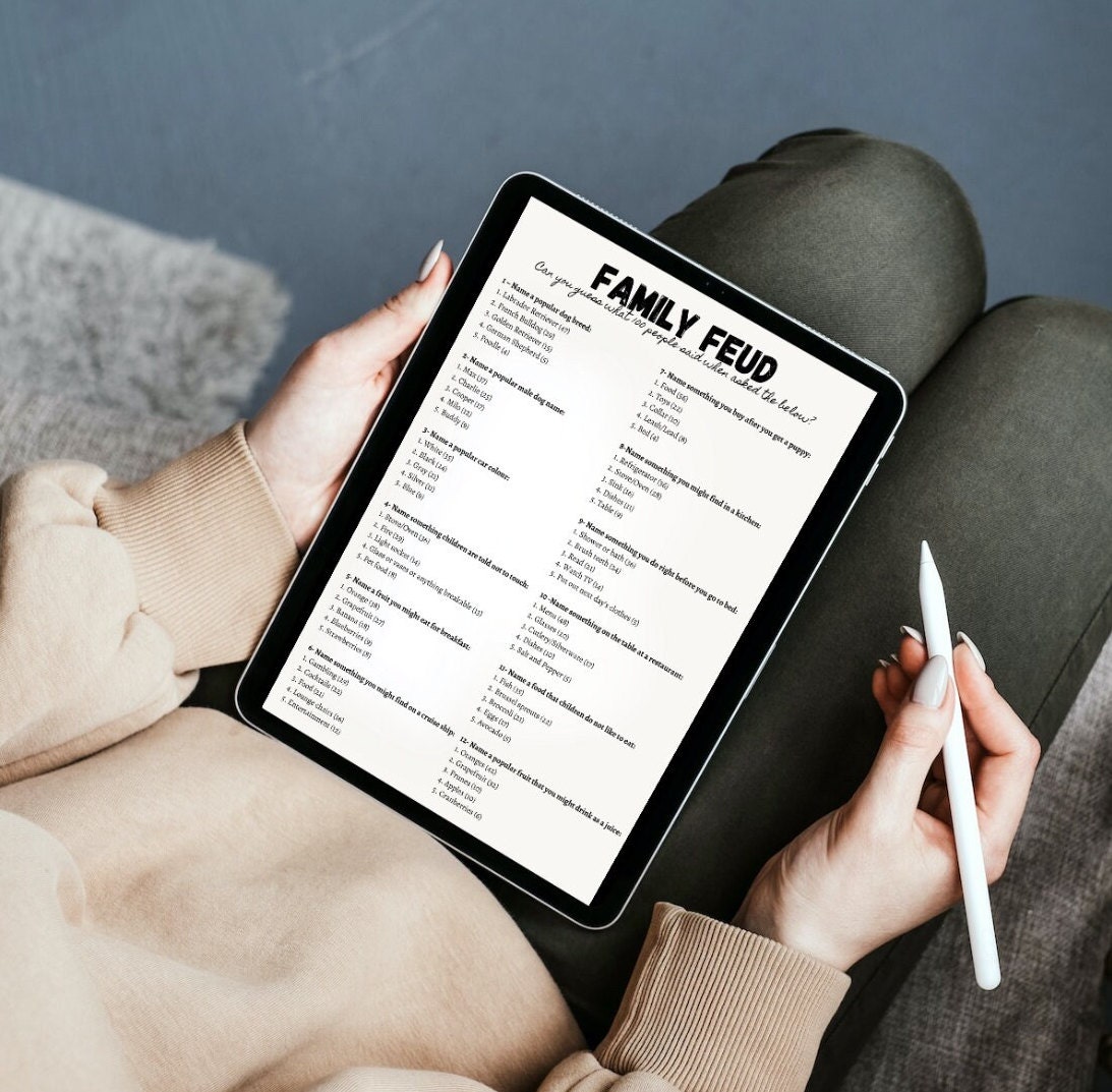 Family Feud Quiz Game | Family Games for All Ages | Quizzes | INSTANT ...