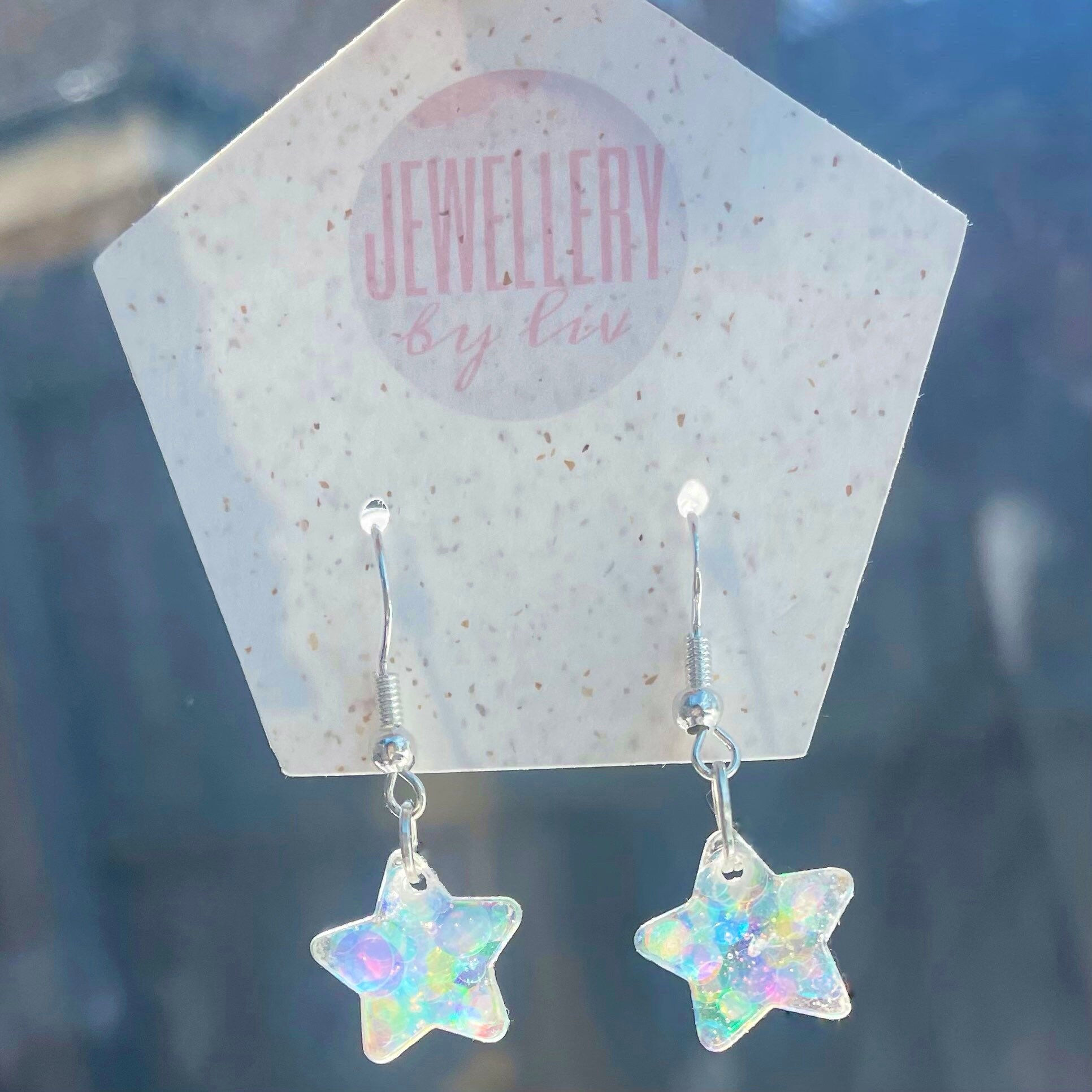 Mini estrella holográfica cuelga | Etsy