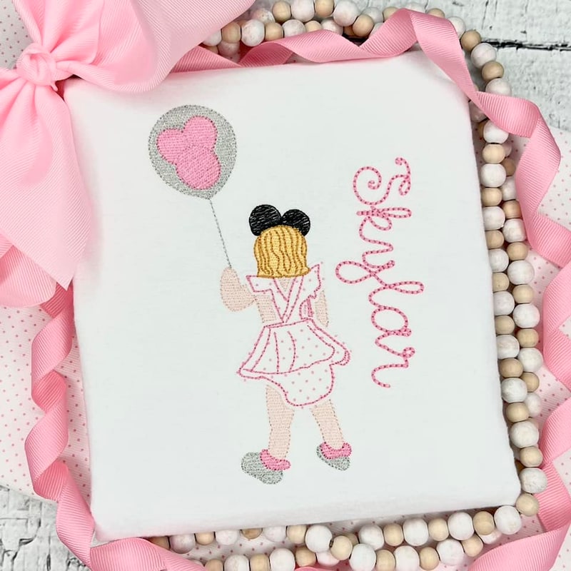 Girl Embroidery - Etsy