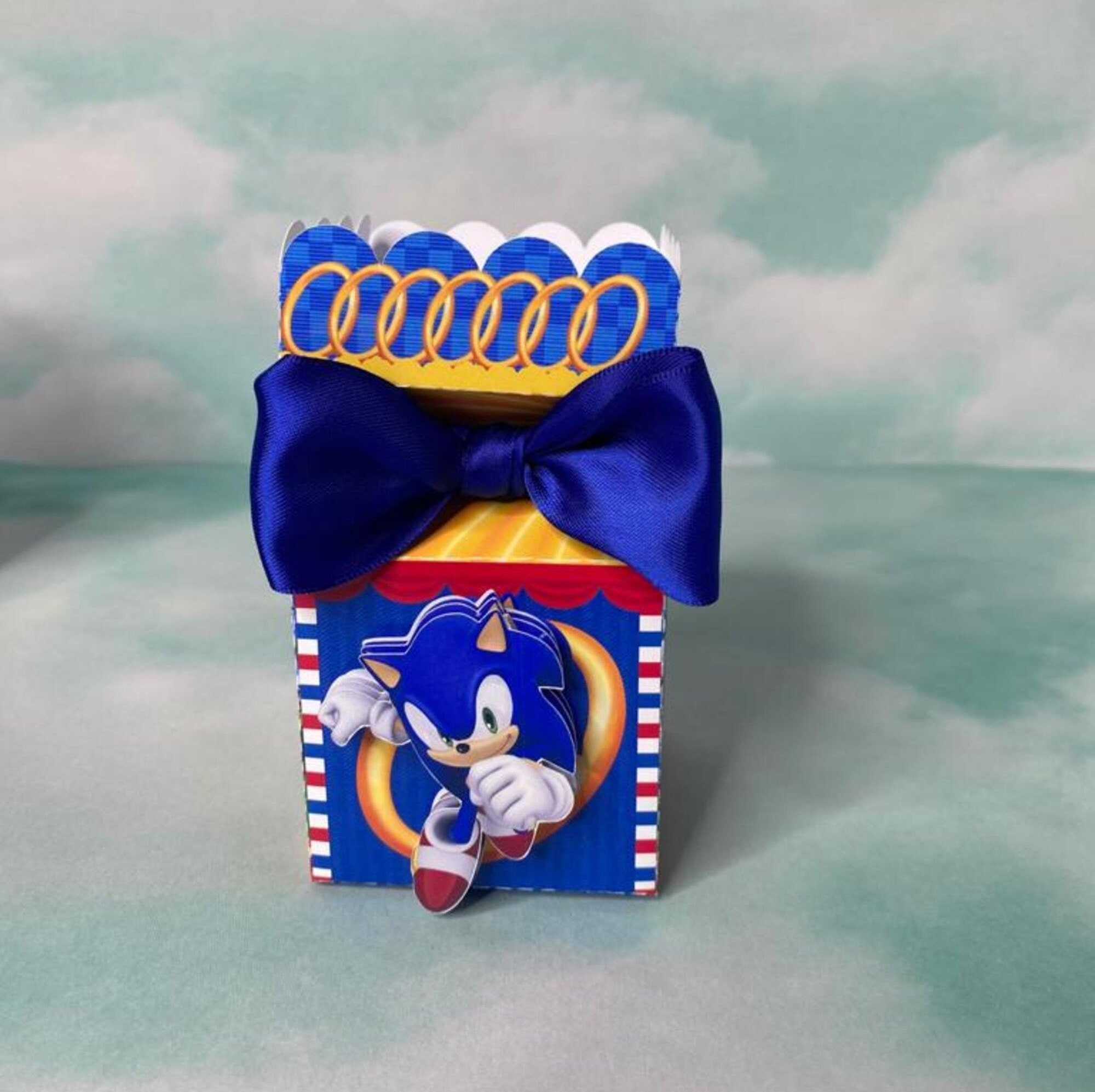 SONIC favor box Treat box favor box sonic party decor | Etsy
