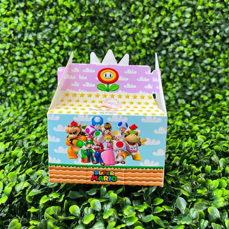 Princess Peach Favor Box / Princess Peach Goodie Box / Princess Peach ...