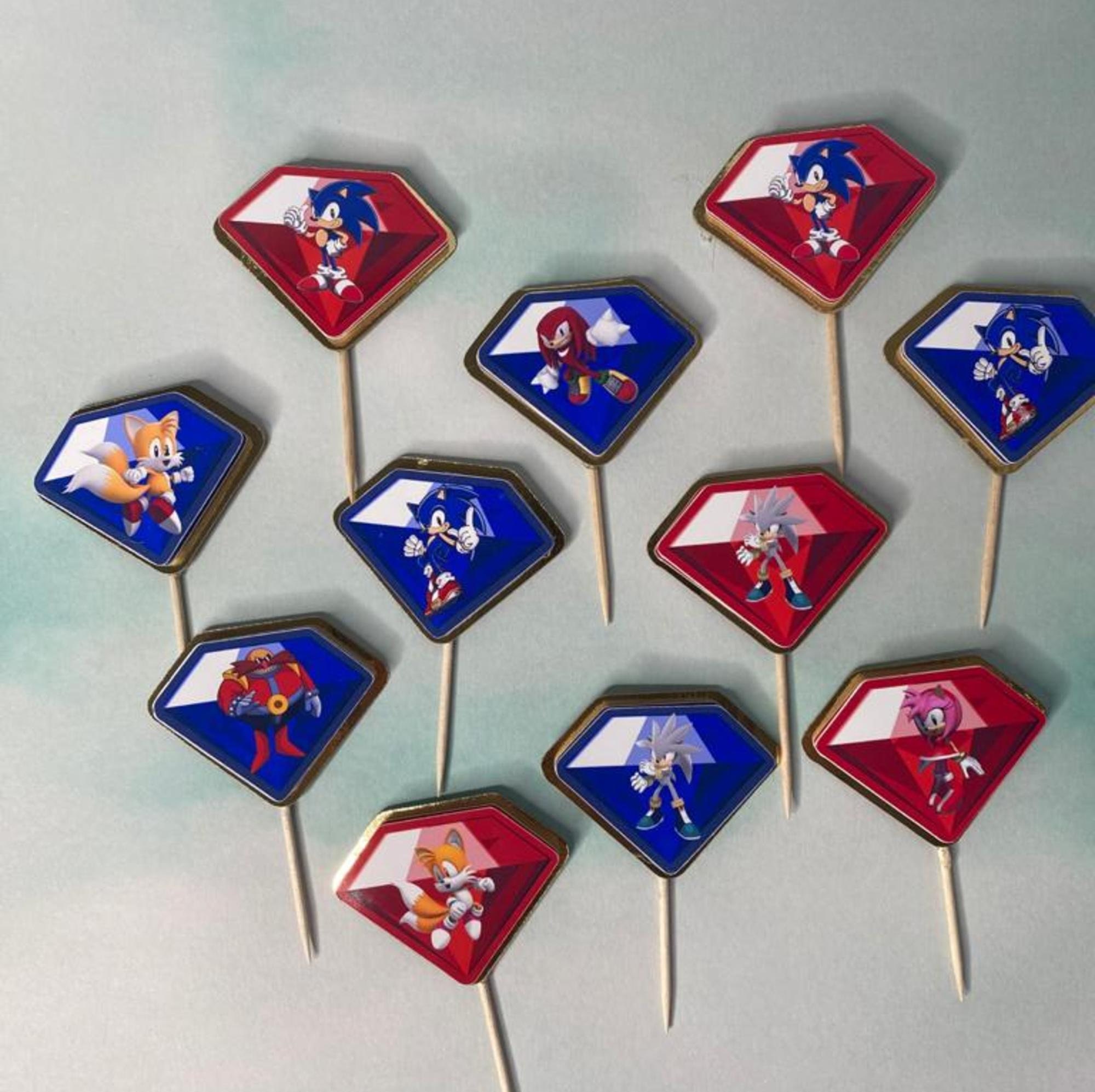 Sonic Cake Topper, Mini Toppers - Etsy