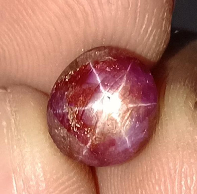 5.35 Ct Rare Star Ruby 100% Natural and Untreated ISR-347 - Etsy
