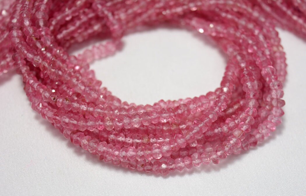 3mm Coated Topaz Rondelle Beads Natural Topaz Faceted Beads - Etsy