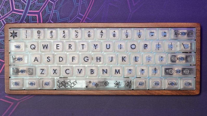 Keycap Set DSA Profile for 60-65% Keyboard Translucent 3D - Etsy