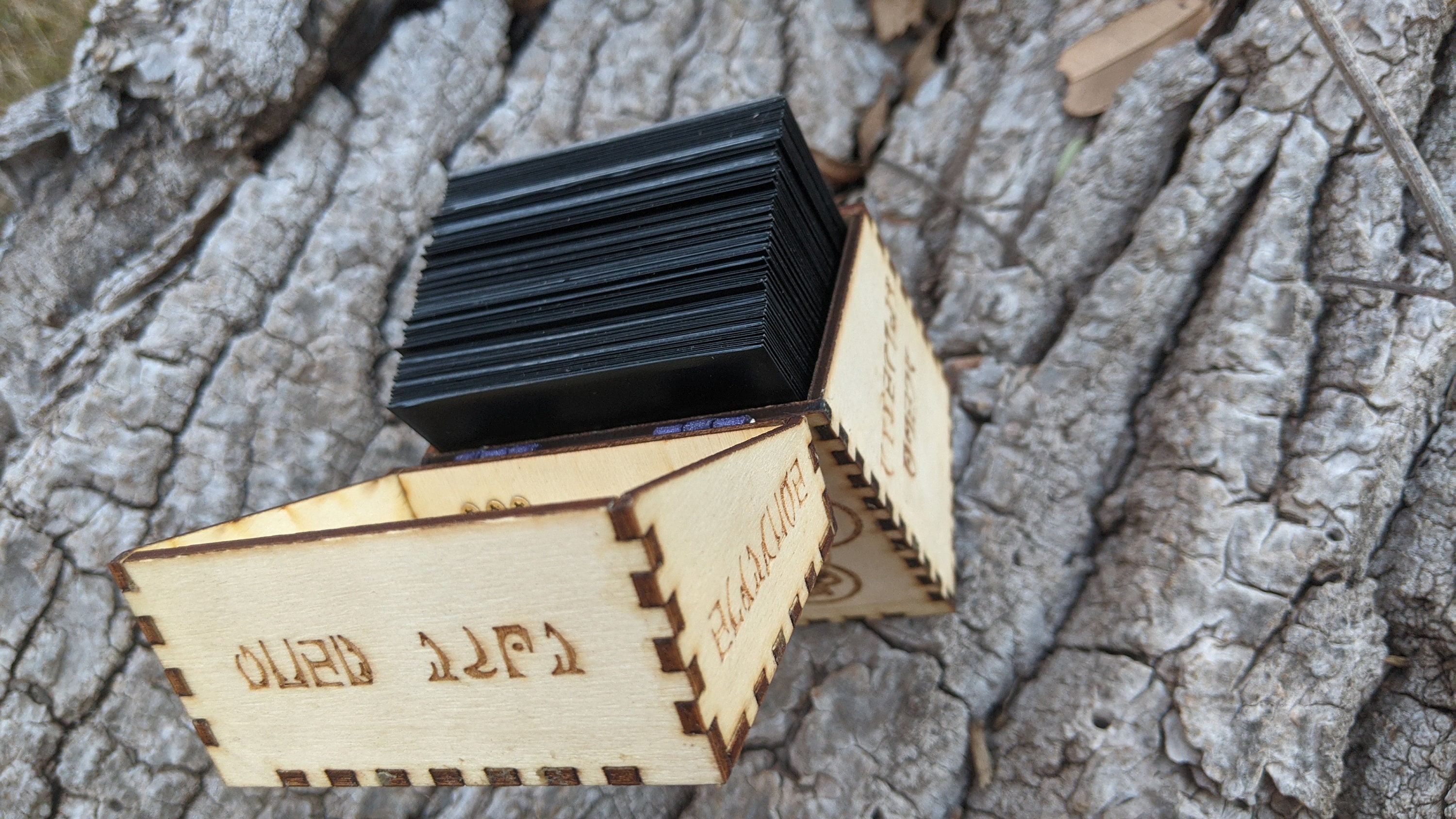 Custom Deck Box Laser Cut Wood - Etsy