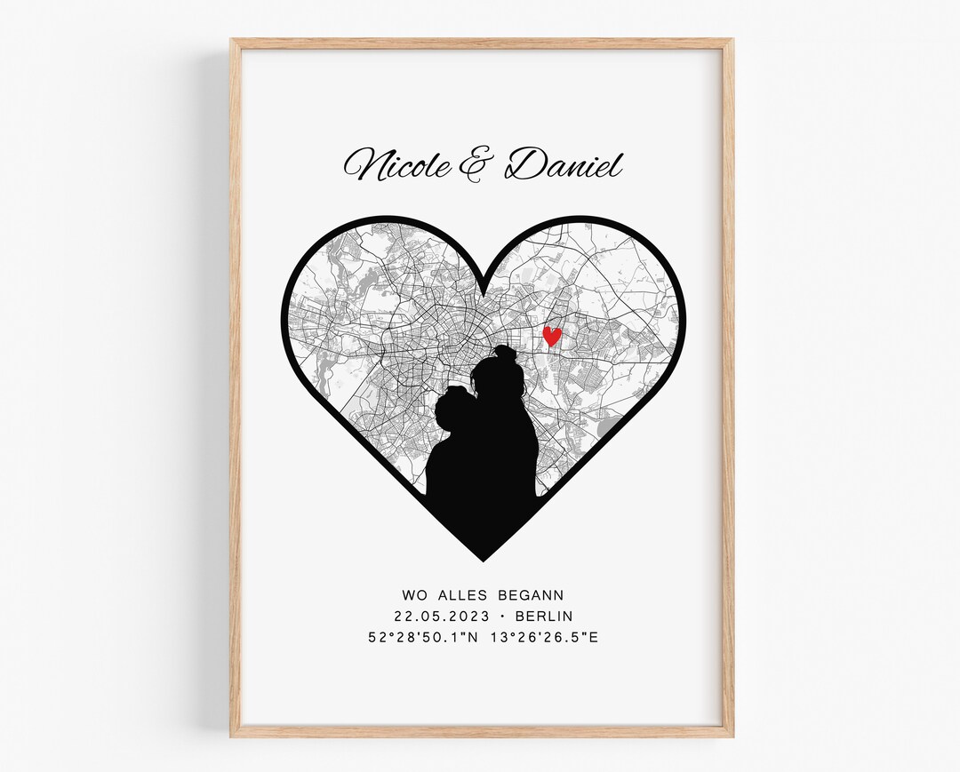 Where It All Began Poster Wedding Gift Personalized Engagement Gift ...