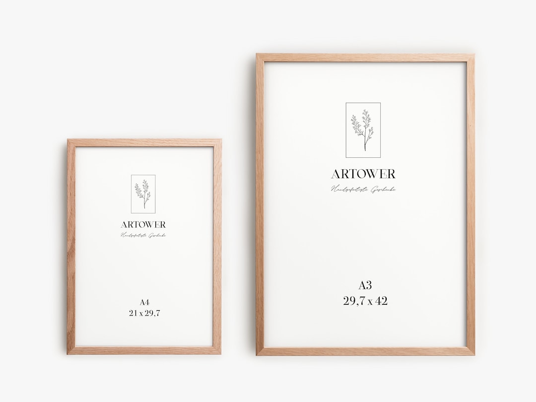 Picture Frame Wood Oak A5 A4 A3 A2 20x30 30x45 Thin Frame Poster Frame ...