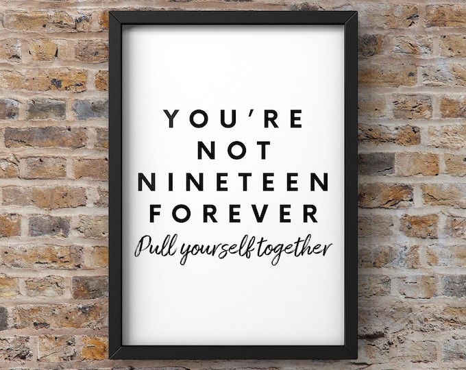 The Courteeners Poster God Bless the Band Typography Print Minimal Wall ...