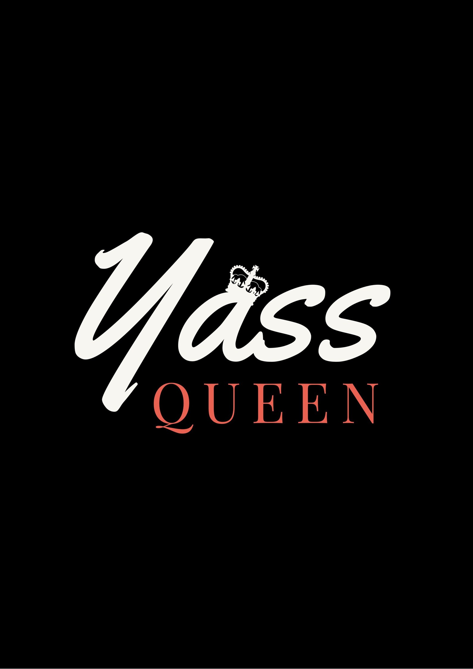 Yass Queen Bold Typographic Print With Optional Framed Etsy