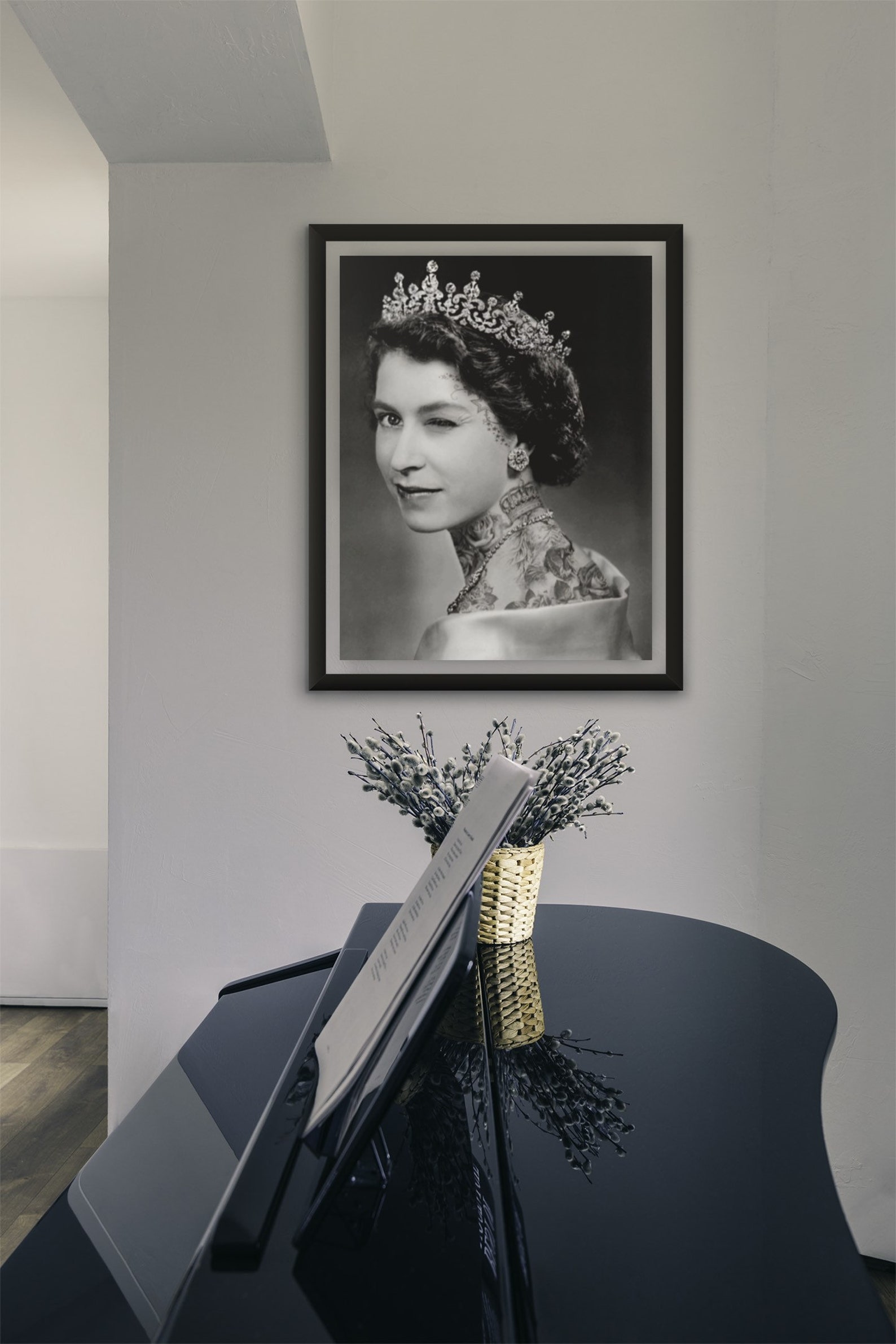Punk Queen Queen Elizabeth Home Decor Wall Art Print - Etsy UK
