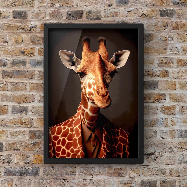 Giraffe Portrait - Etsy