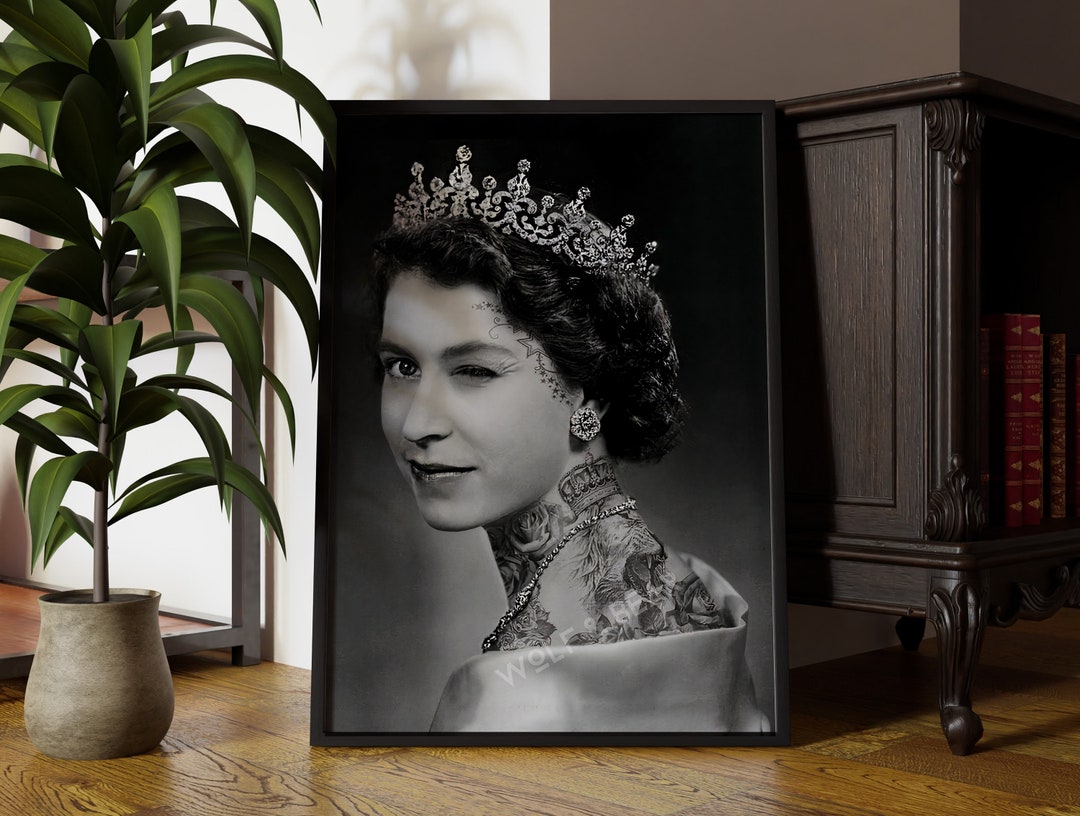 Punk Queen | Queen Elizabeth | Home Decor | Wall Art Print | Limited ...