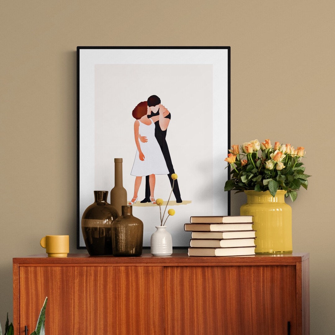 Dirty Dancing Print Iconic Dance Print Iconic Dance Sequence Movie Art ...
