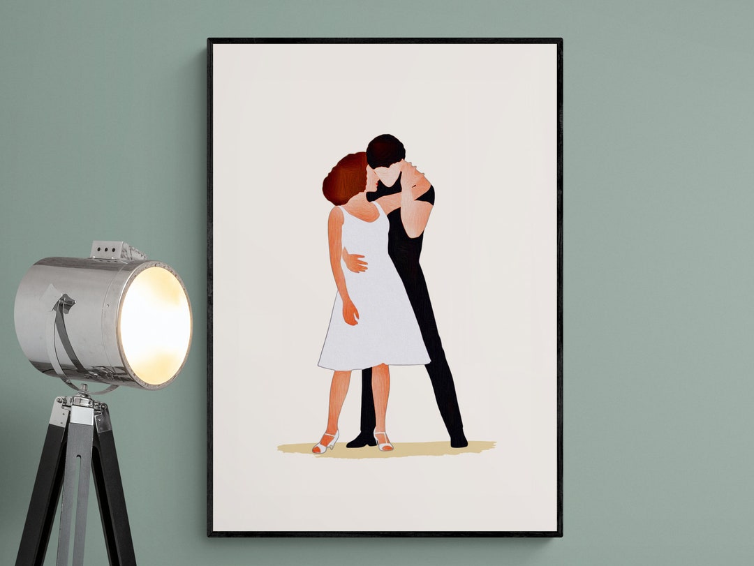 Dirty Dancing Print Iconic Dance Print Iconic Dance Sequence Movie Art ...