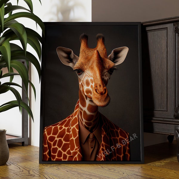 Giraffe Art - Etsy UK