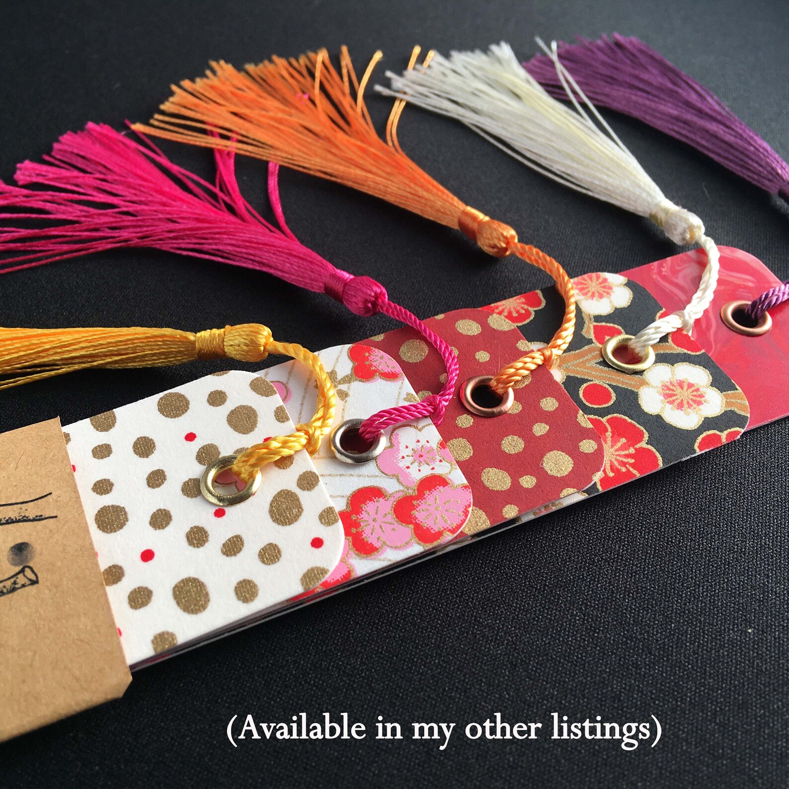Japanese Chiyogami Bookmarks for Booklovers set 4 spring - Etsy
