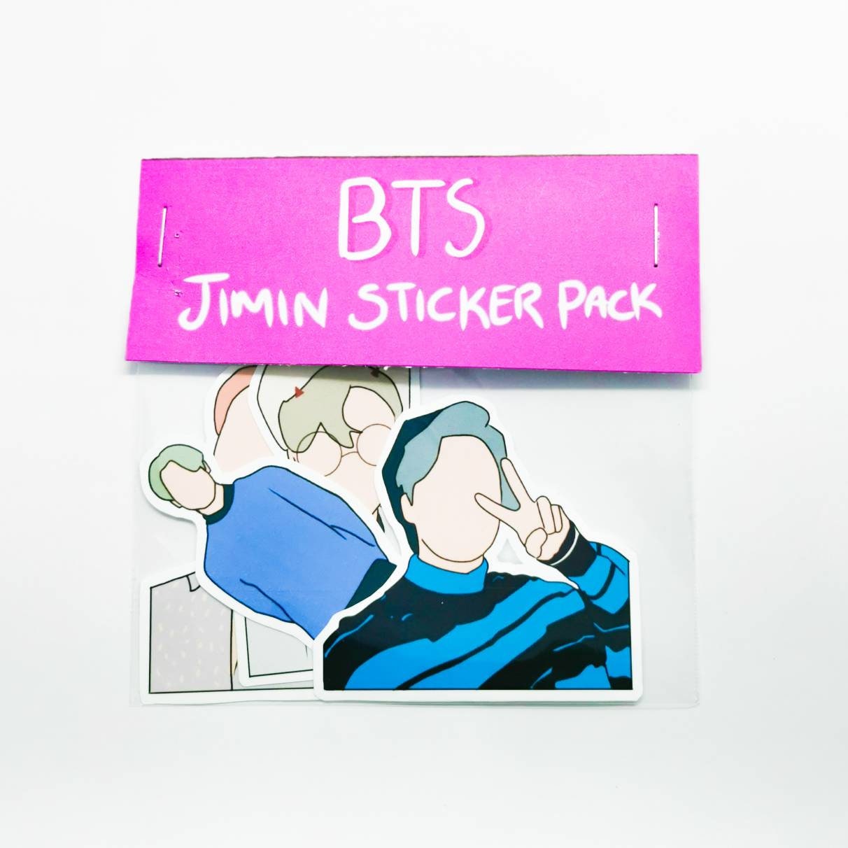 Vinyl BTS Jimin stickers pack of 5 bts sticker set bts | Etsy