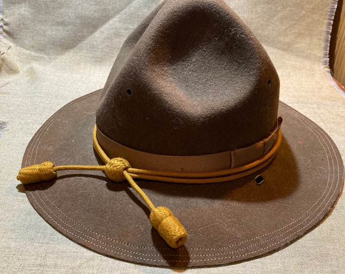WWI US Army M1910 Campaign Hat Montana Peak, Stitched Edges, Cavalry - Etsy