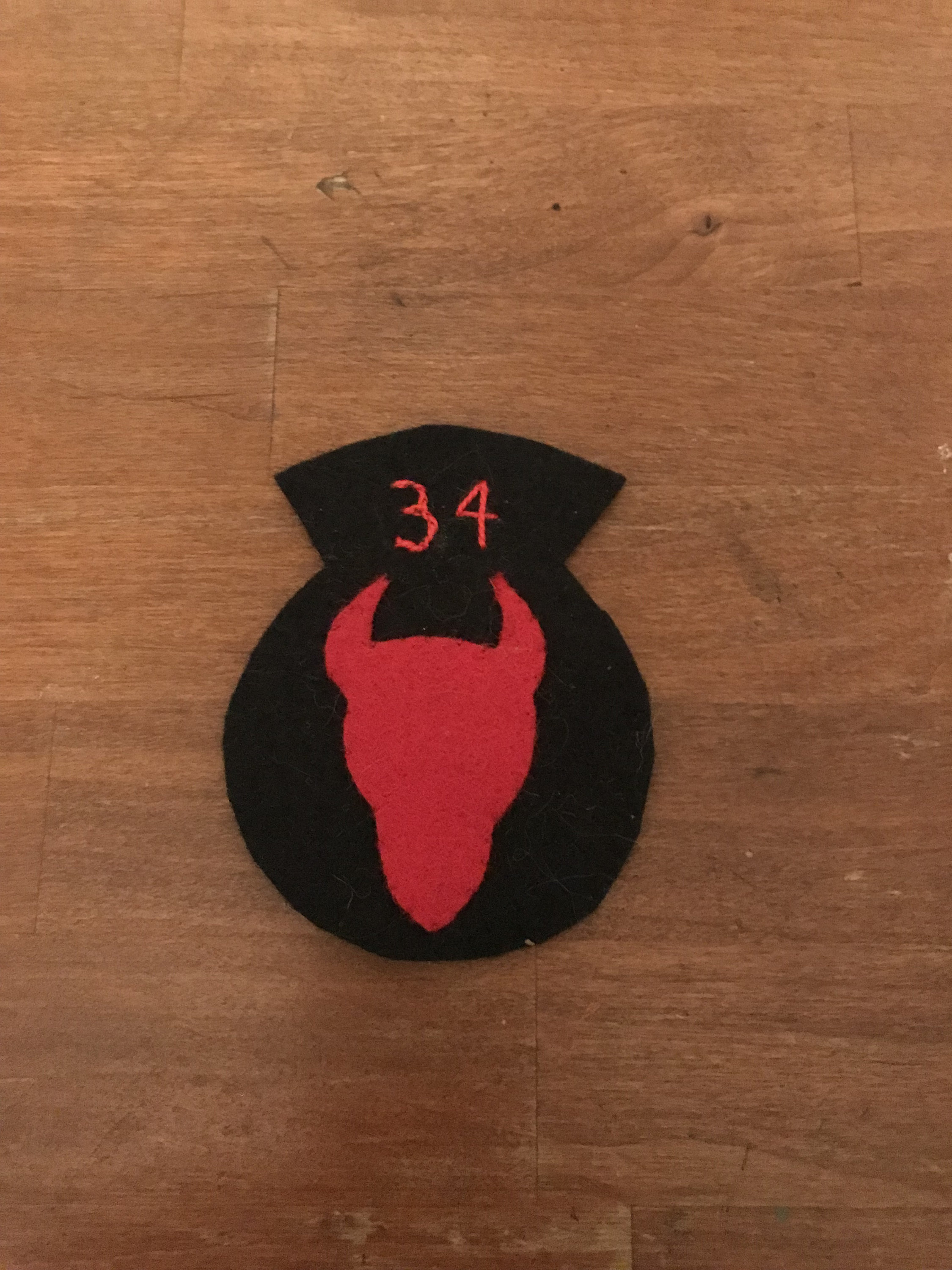 WWI US Army Patch 34th Division, Wool - Etsy