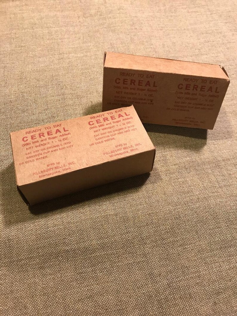 WWII US Army Marine Corps Ration Cereal Box Set - Etsy