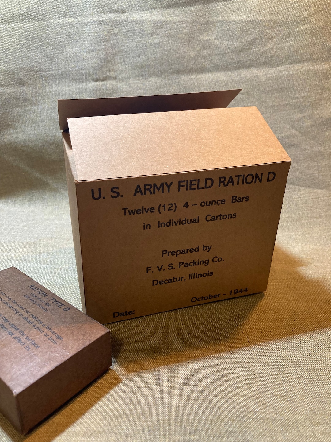 WWII US Army Marine Corps Ration D Bar Ration (12) X Case Carton - Etsy