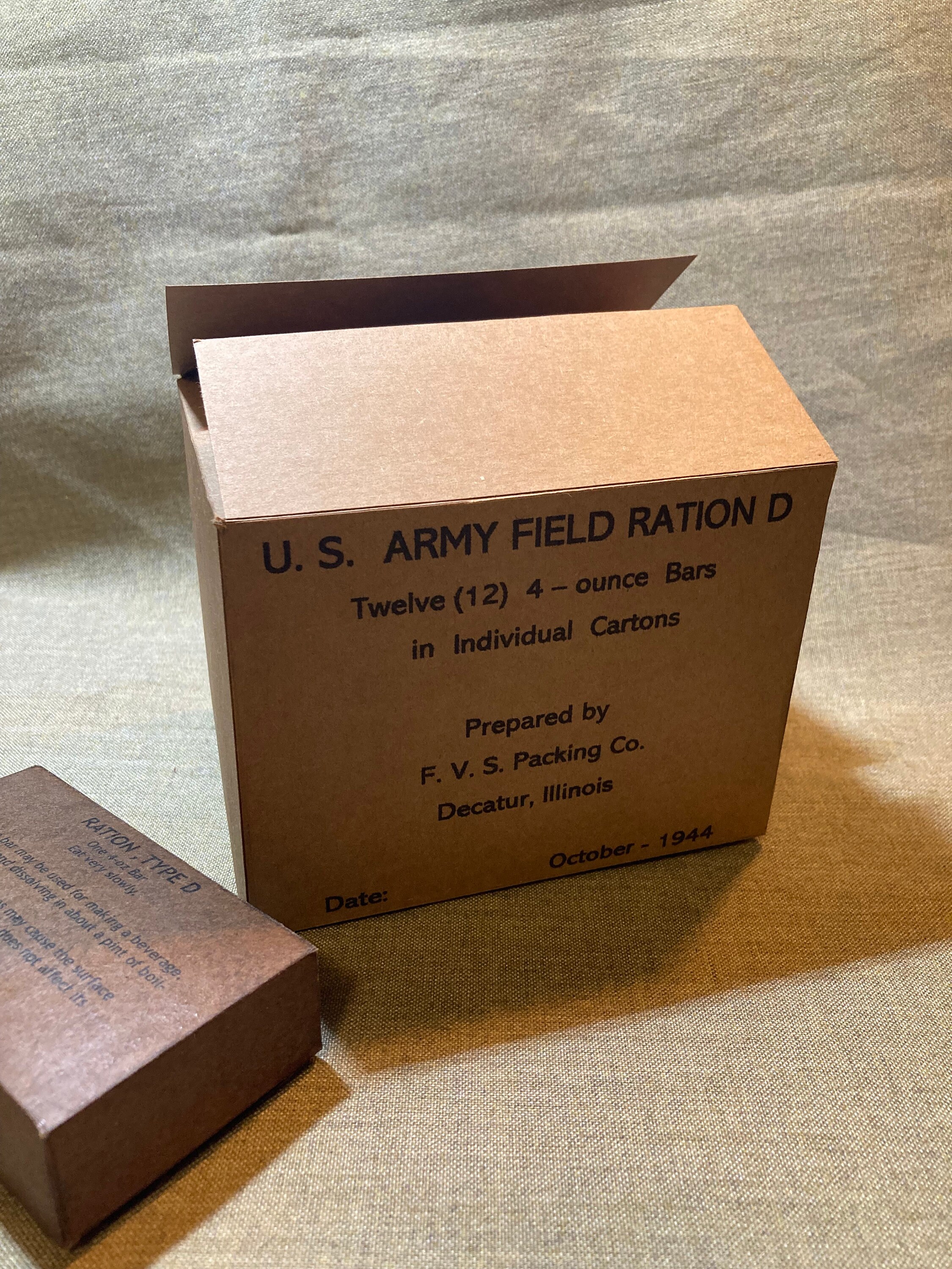 WWII US Army Marine Corps Ration D Bar Ration (12) X Case Carton - Etsy