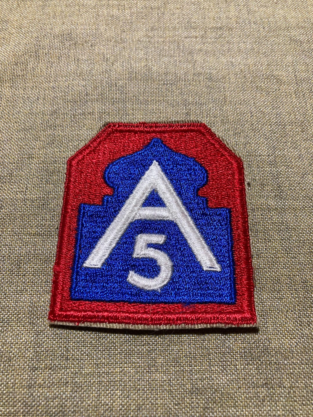 WWII US Army 5th Fifth Army Patch Cut Edge - Etsy