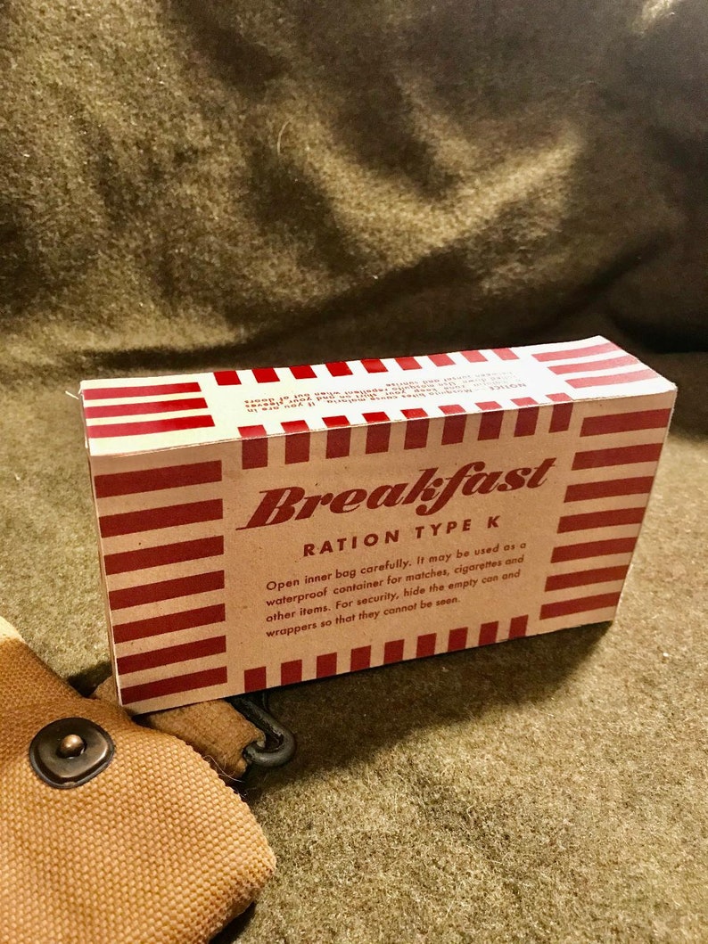 WWII US Army Marine Corps K- Ration Box Moral Ration Late War 1943-45 ...
