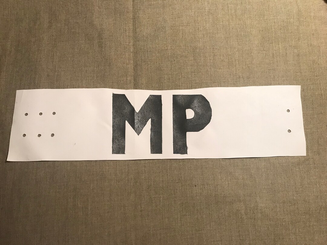 WWII US Army MP Military Police Armband Normandy D-day Invasion - Etsy