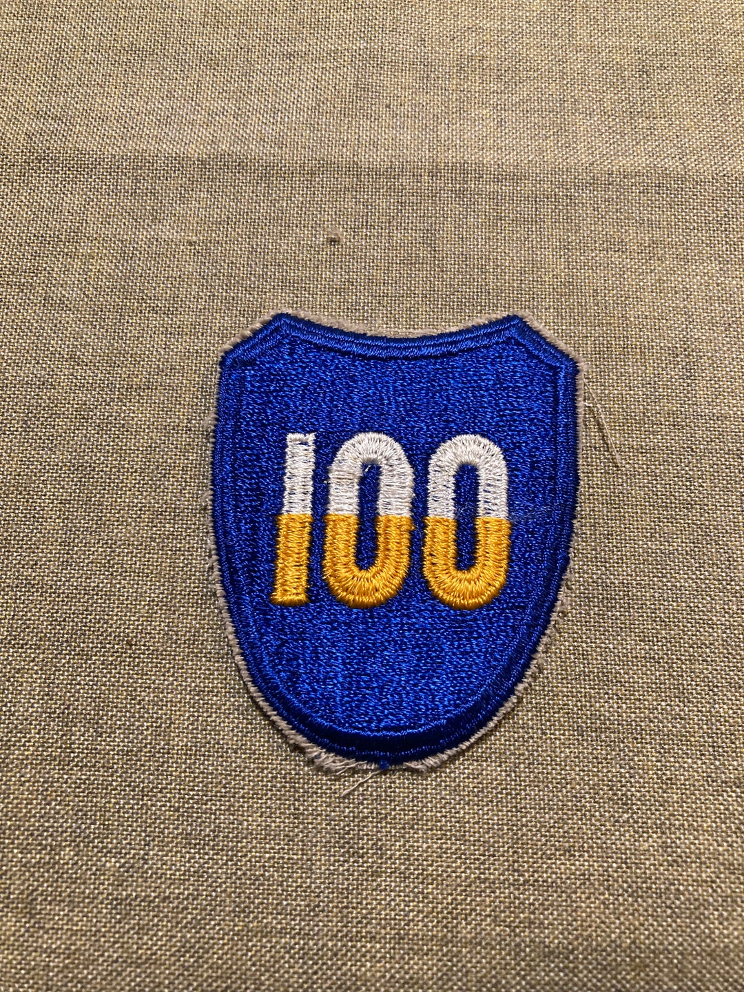 WWII US Army 100th Division Patch Cut Edge - Etsy