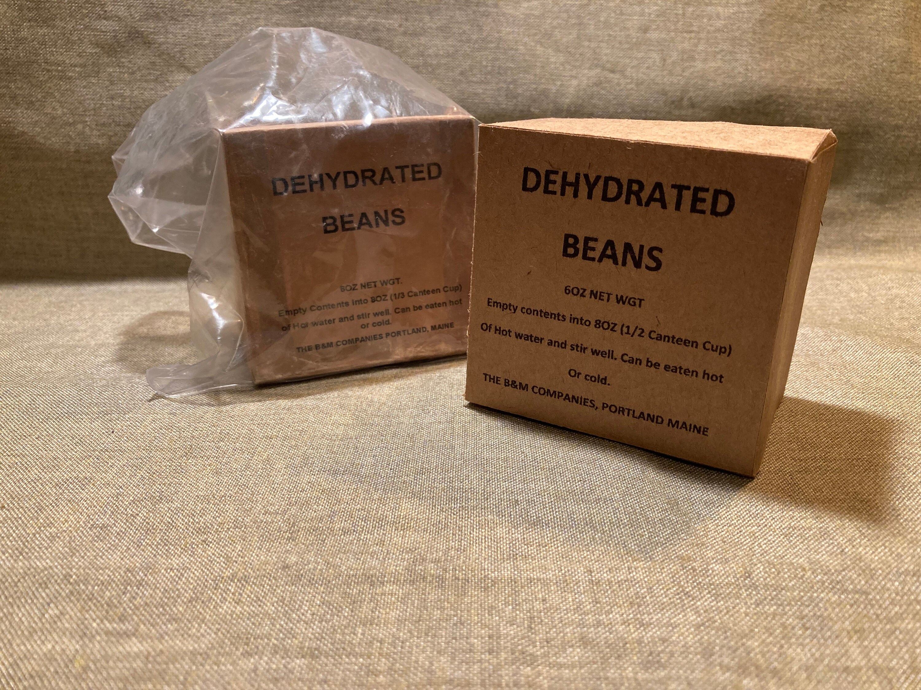 WWII US Army Ration, Mountain Ration Component Dehydrated Beans - Etsy