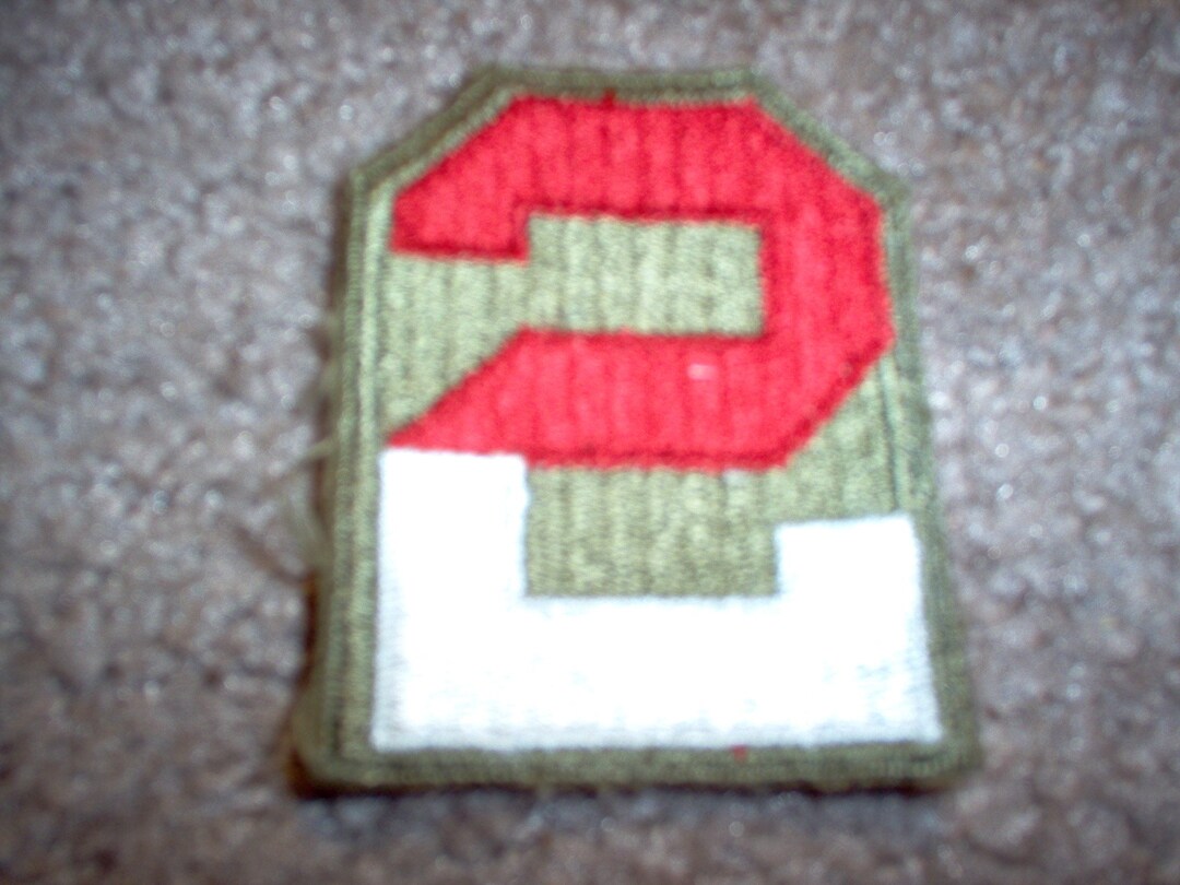 WWII US Army 2nd Army Patch Cut Edge - Etsy