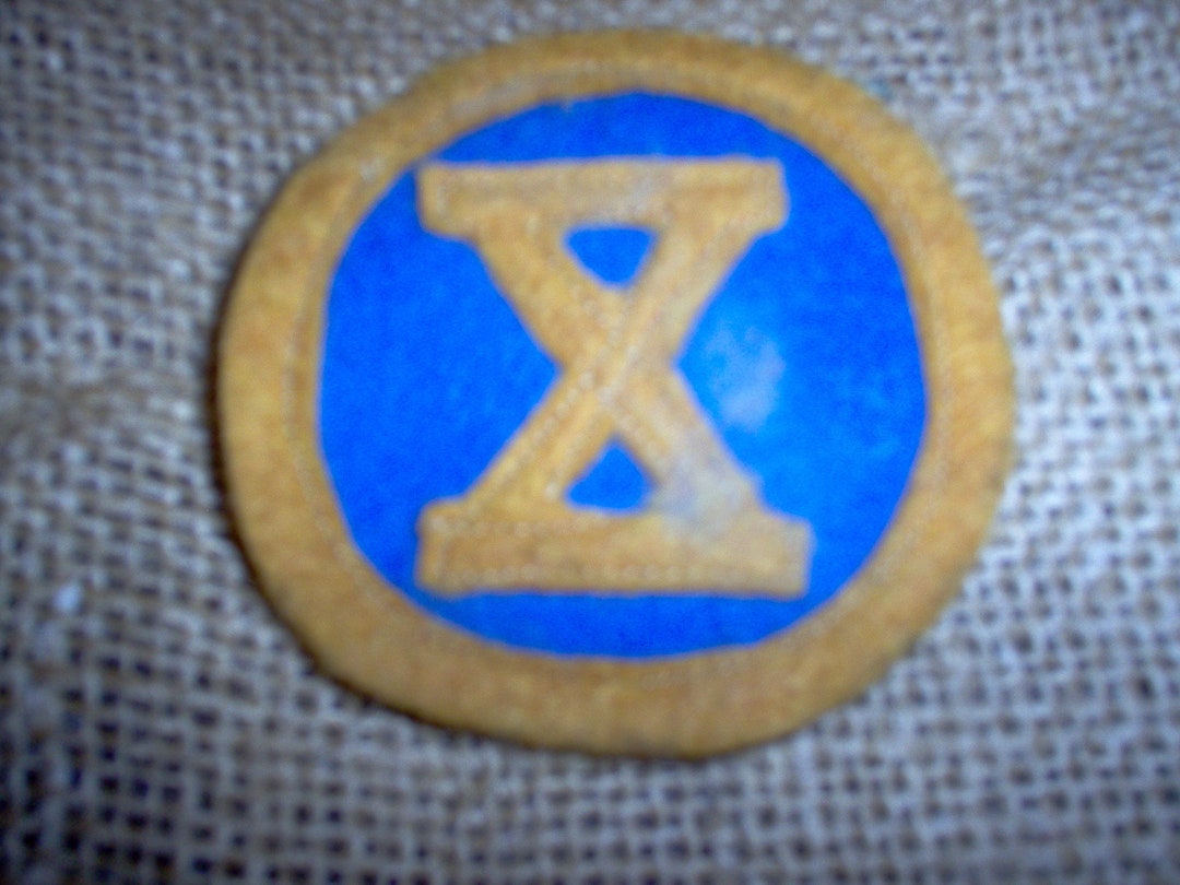 WWI US Army 10th Corps Patch AEF Wool - Etsy