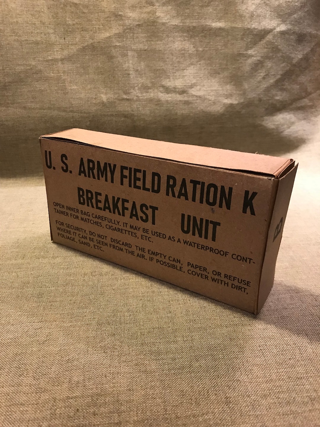 WWII US Army Marine Corps K- Ration Box Ration Early War Breakfast - Etsy