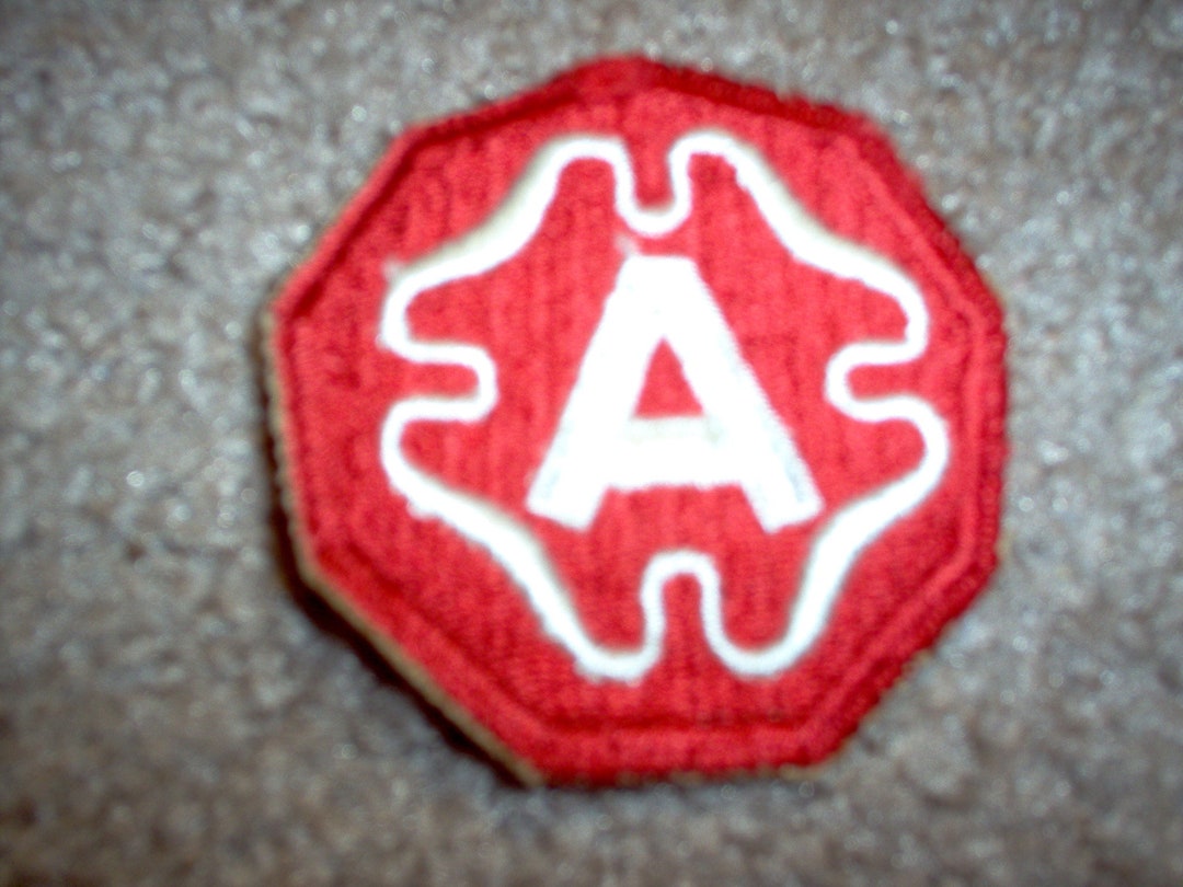 WWII US Army 9th Army Patch Cut Edge - Etsy